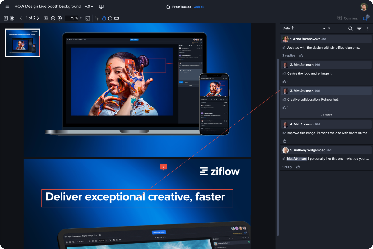 How Ziflow uses Ziflow: HOW Design Live prep