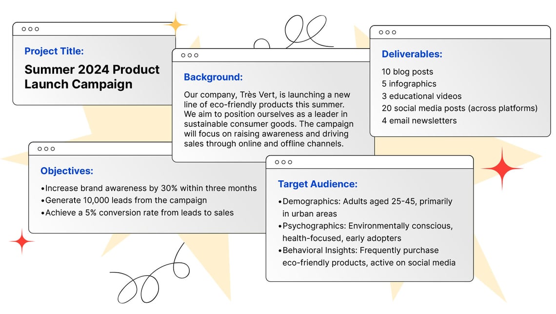 Step-by-step guide to writing a marketing brief (with example)